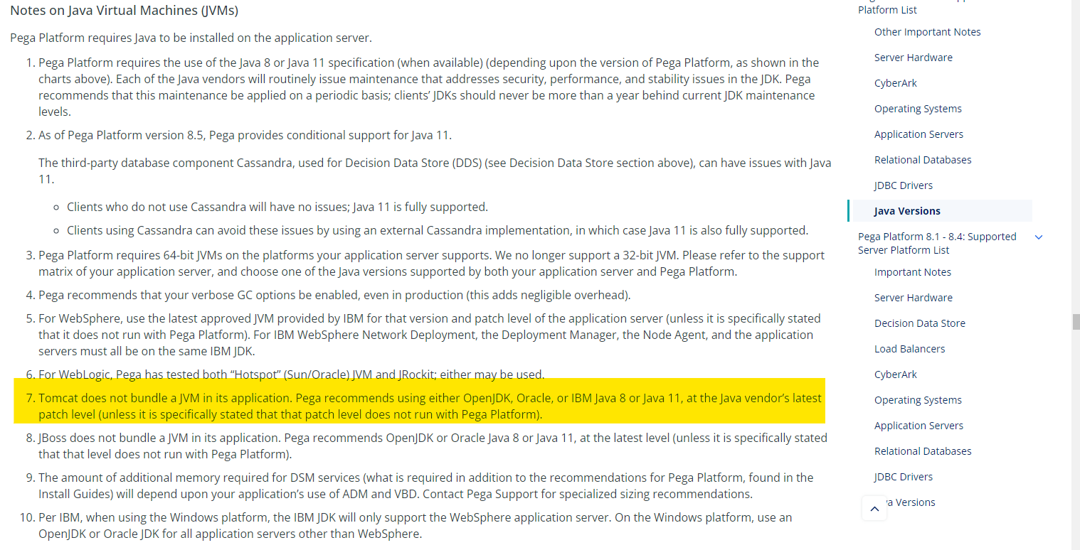 Pega 8.8.3 Version Update Requirements | Support Center